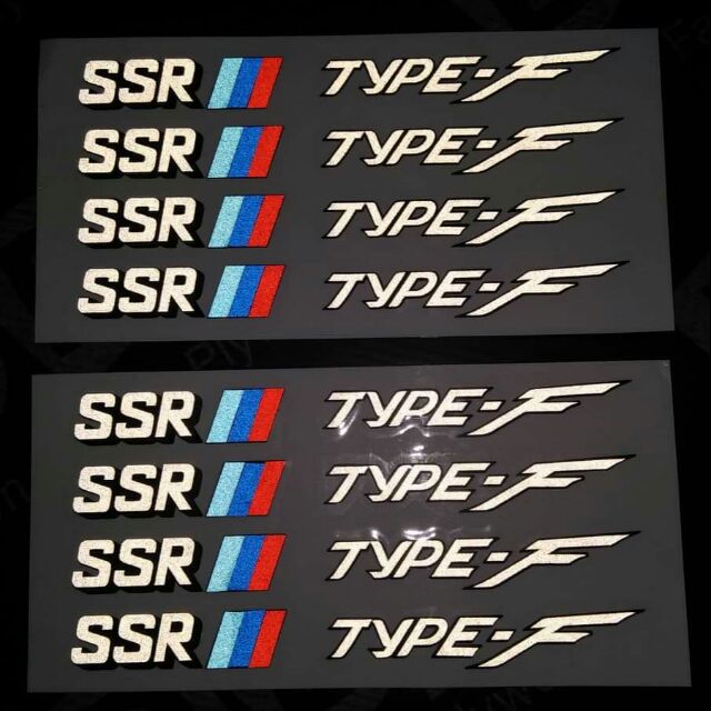 สติ๊กเกอร์แต่งรถ SSR Type-F,SSR Type-O,SSR Type-C ติดแม็คสไตญี่ปุ่น งาน ...