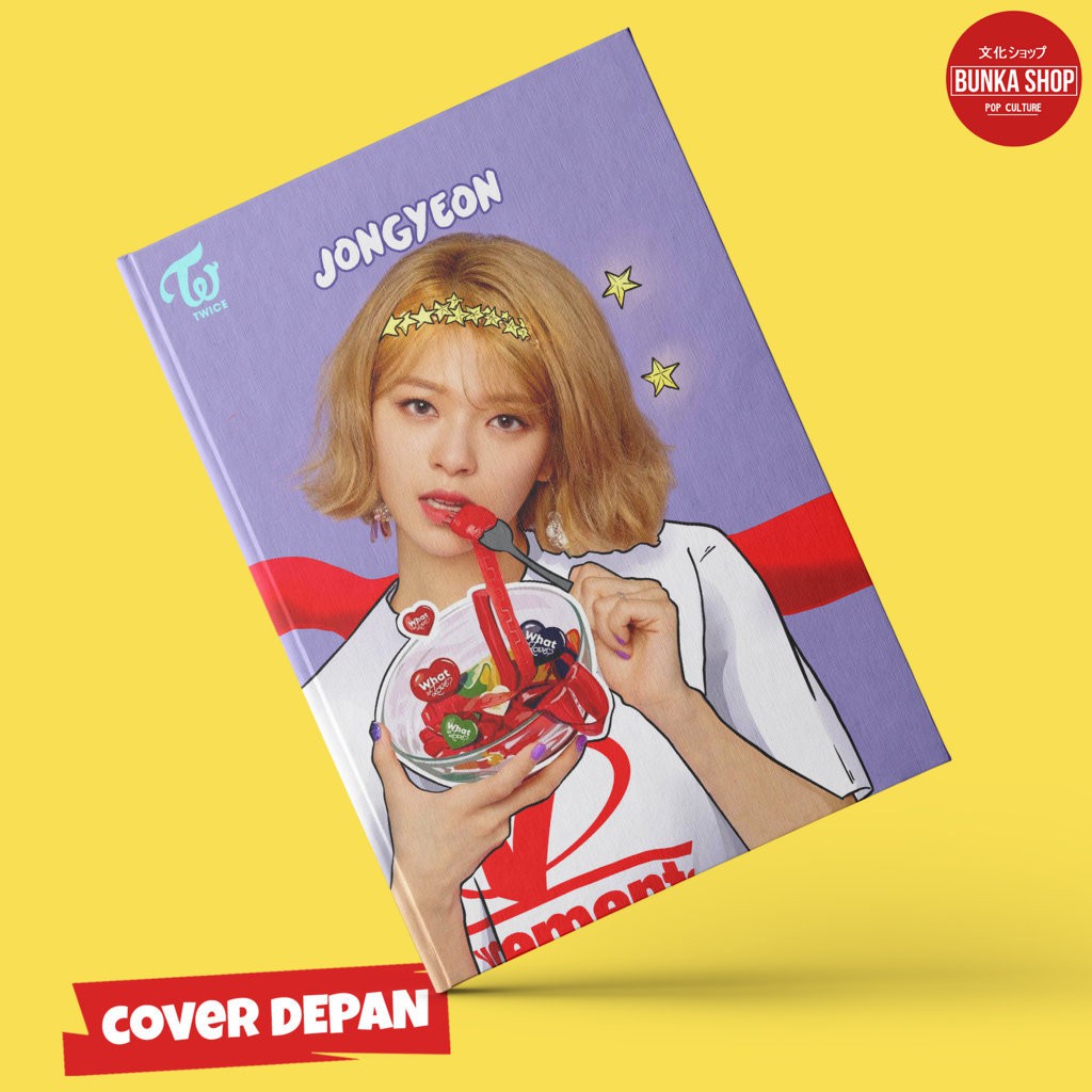 สมุดโน้ตเพลงเกาหลี Kpop สองครั้ง Jongyeon ปกแข็ง A5 โน๊ตบุ๊ค โน๊ตบุ๊ค Journal Agenda Planner ...