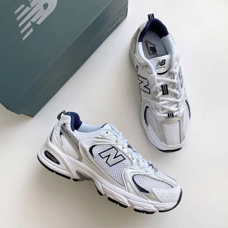 New Balance 530 Silver Navy ไซส์ 27.5 (43) | Shopee Thailand