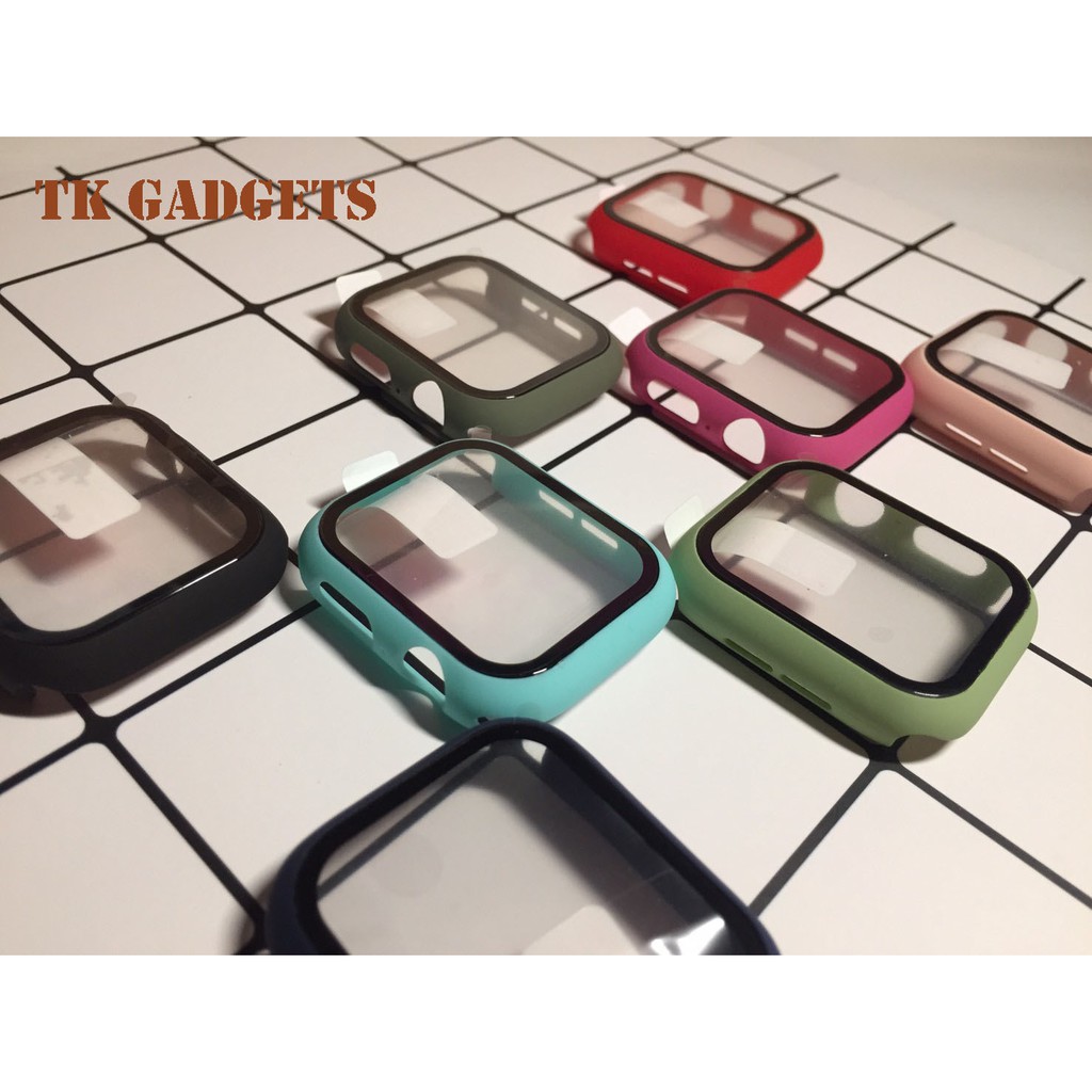 เคสนาฬิกาพร้อมฟิลม์ กระจกในตัว สำหรับsmart watch Watch5 watch4 w55 w54 ...