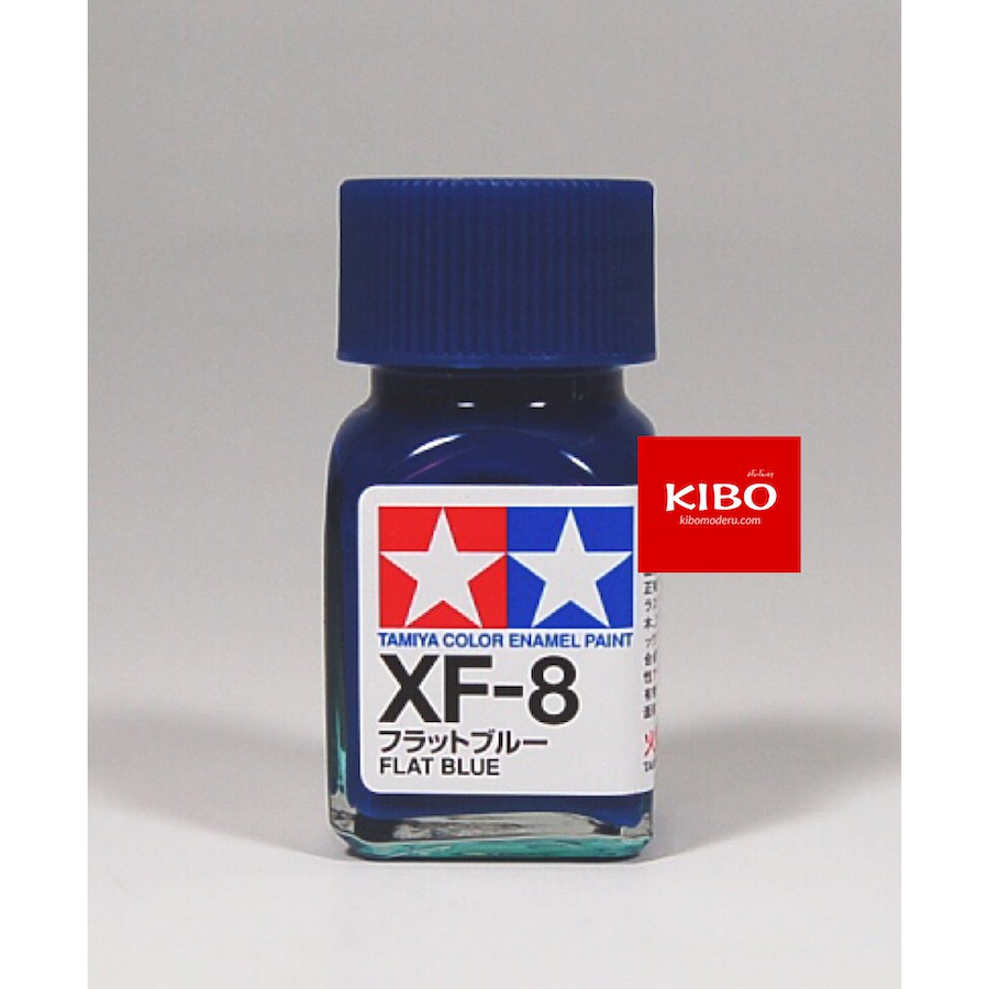 สีสูตรอีนาเมล TAMIYA XF-8 Flat Blue (10 Ml) | Shopee Thailand