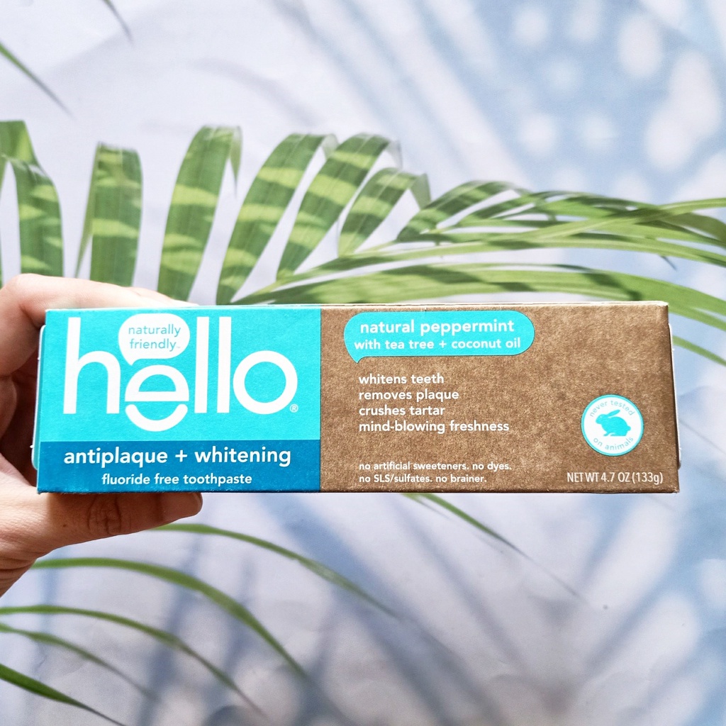 ยาสีฟัน Antiplaque + Whitening Fluoride Free Toothpaste, Natural ...