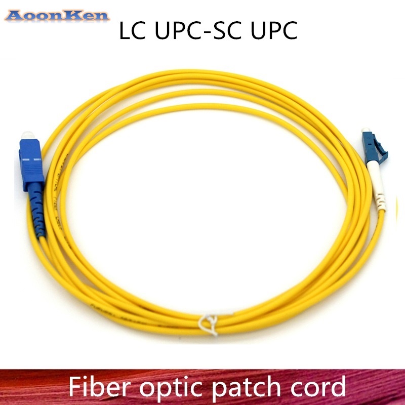LC/UPC to SC/UPC Fiber Optic Patch Cord Cable LC-LC 1m/3m/5m/10m/20m/30m Jumper Single Mode ...