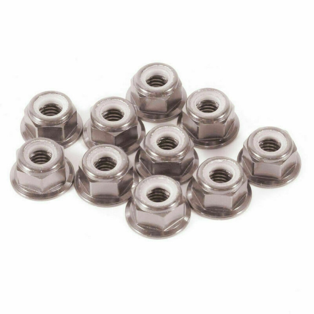 1ชิ้น Nylon Lock Nuts Hex CW CCW Colors อลูมิเนียม น๊อตล็อกใบ M5 เบา ทน ...