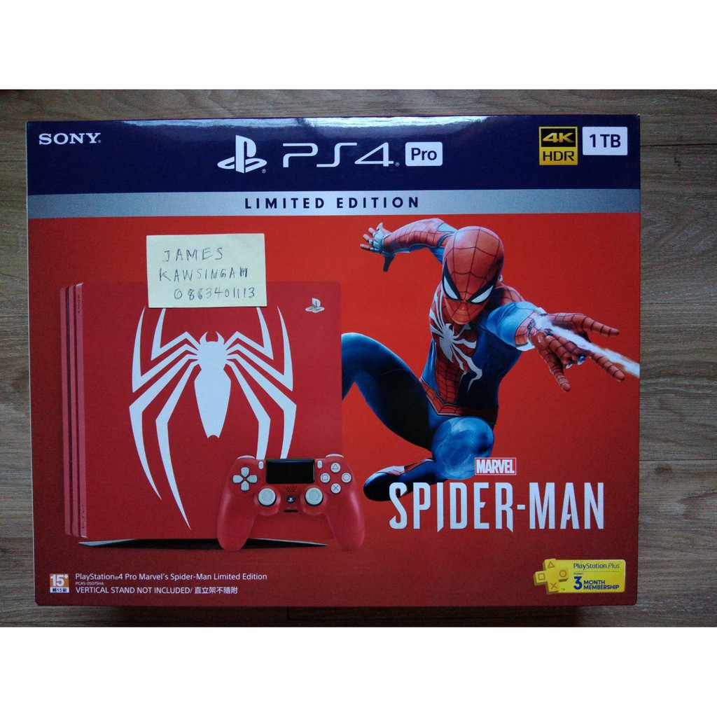 Sony PS4 PRO Spiderman Limited Edition (Playstation 4) | Shopee Thailand