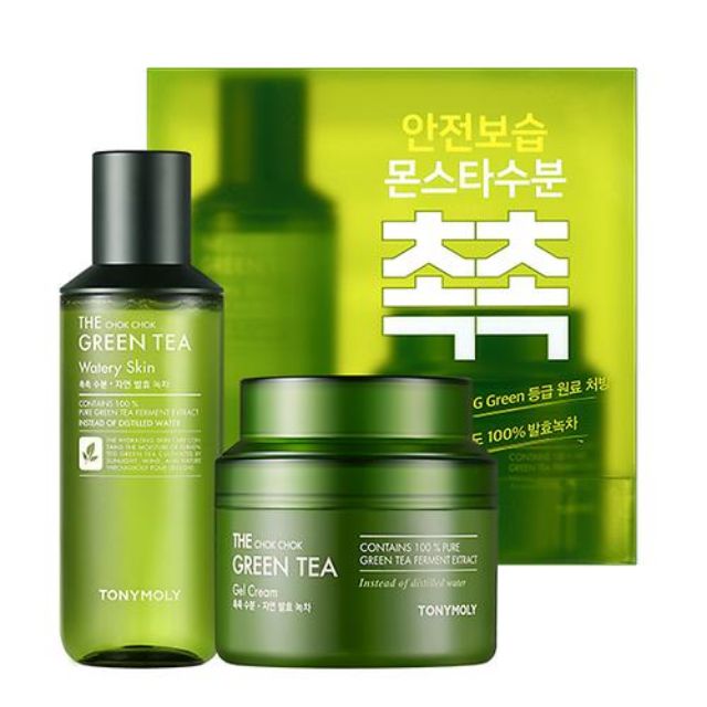 [TONYMOLY] ชุดครีมเจลชาเขียว The Chok Chok | Shopee Thailand