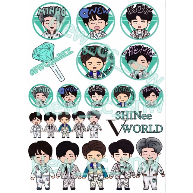 Sticker SHINee Fanart | Shopee Thailand