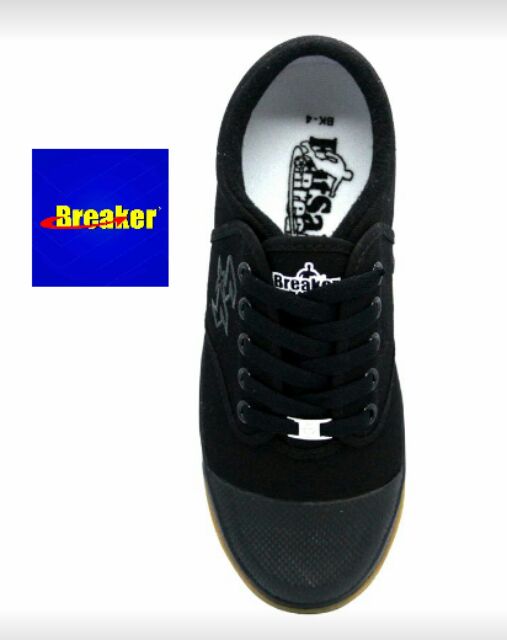 รองเท้าผ้าใบ Breaker รุ่น BK4 สีดำ 37-45 | Shopee Thailand