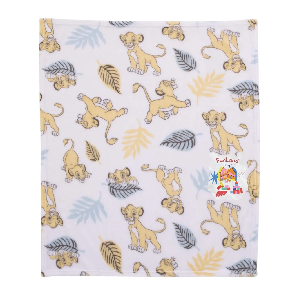 ผ้าห่ม ลาย Disney Lion King Simba Leaves ขนาด 76x92 ซม. สําหรับเด็ก ...