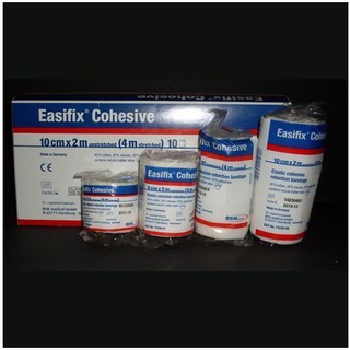 EASIFIX COHESIVE BANDAGE (8 CM X 2 M) เทปพันยืดหยุ่นได้ จำนวน 2 ม้วน ...