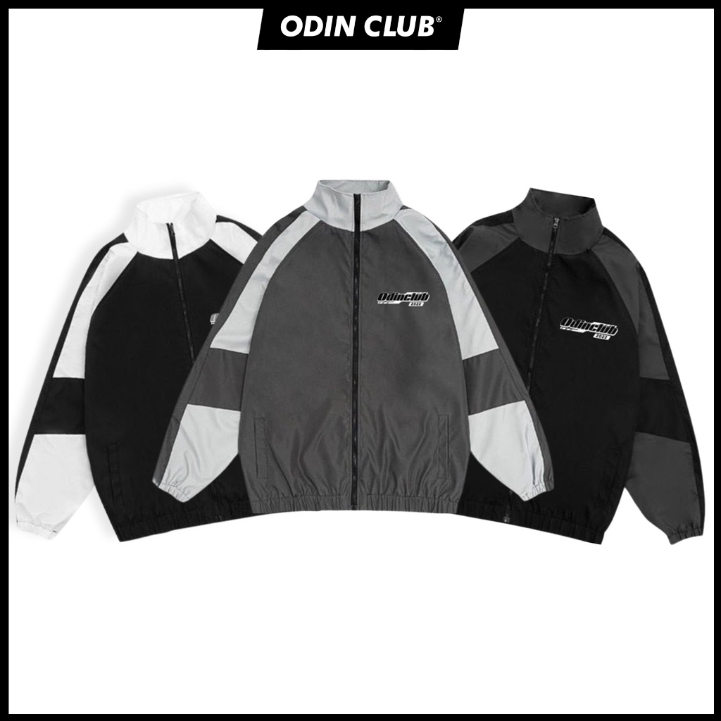 ODIN CLUB Mix Jacket Windbreaker เสื้อกันลมโอเวอร์ไซส์ทรงหลวม unisex ...