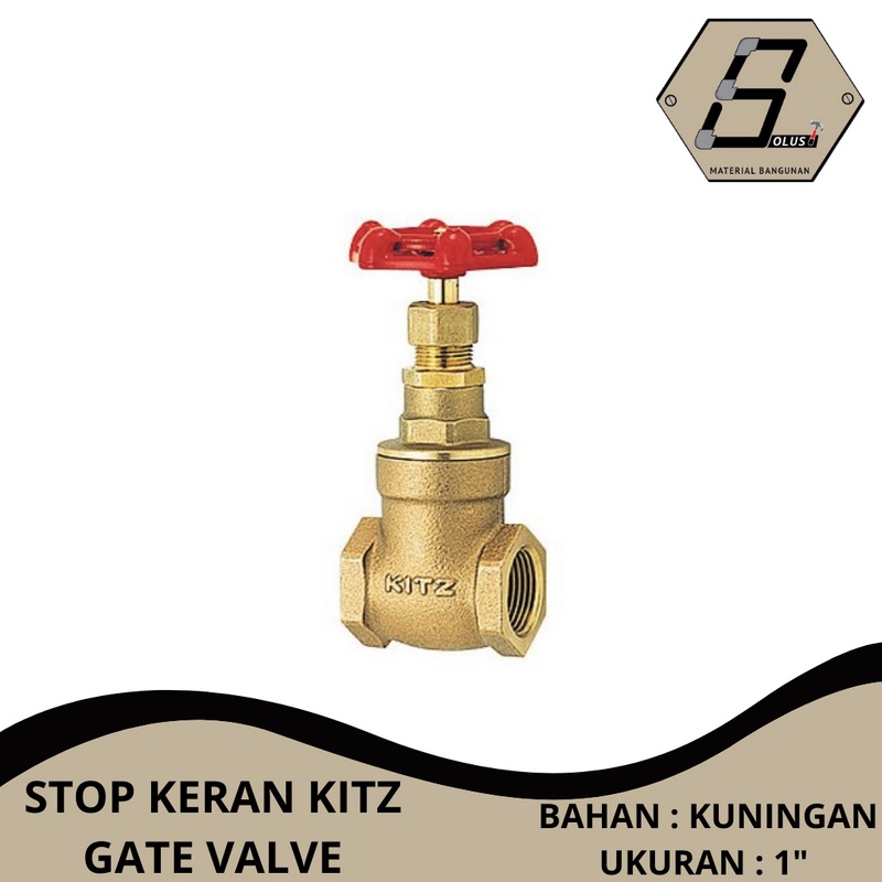 BRASS KITZ FAUCET STOP, 1", GATE VALVE | Shopee Thailand