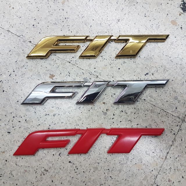 Honda FIT GE 3D LOGO โลโก้ติดท้ายฟิท ฮอนด้า | Shopee Thailand