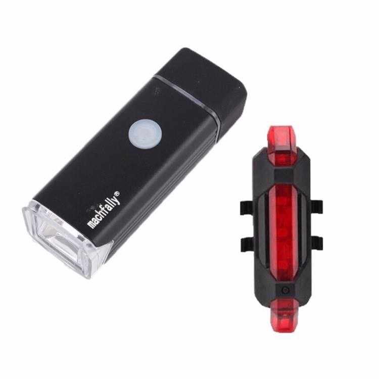 ไฟหน้า Machfally USB Aluminium Light 180 Lumens + ไฟหลังจักรยาน Rapid X ...