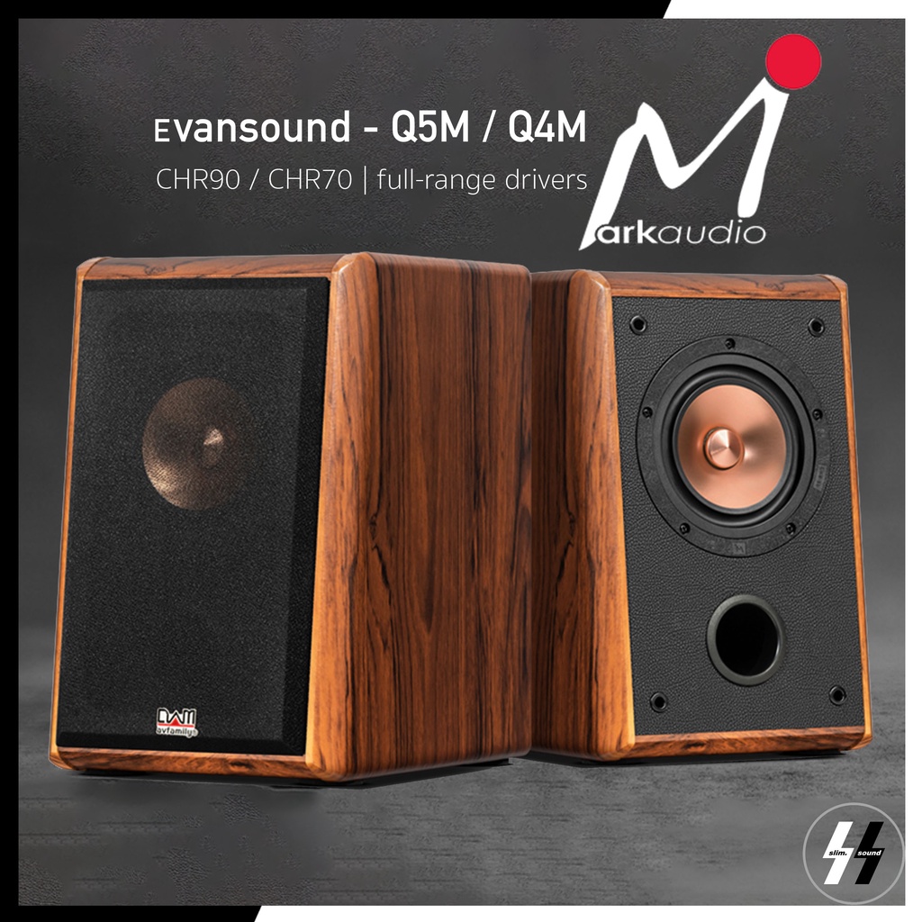 ลำโพง | EVANSOUND - Q4M / Q5M | Full Range Speaker by Markaudio CHR90/CHR70 metal basin ...