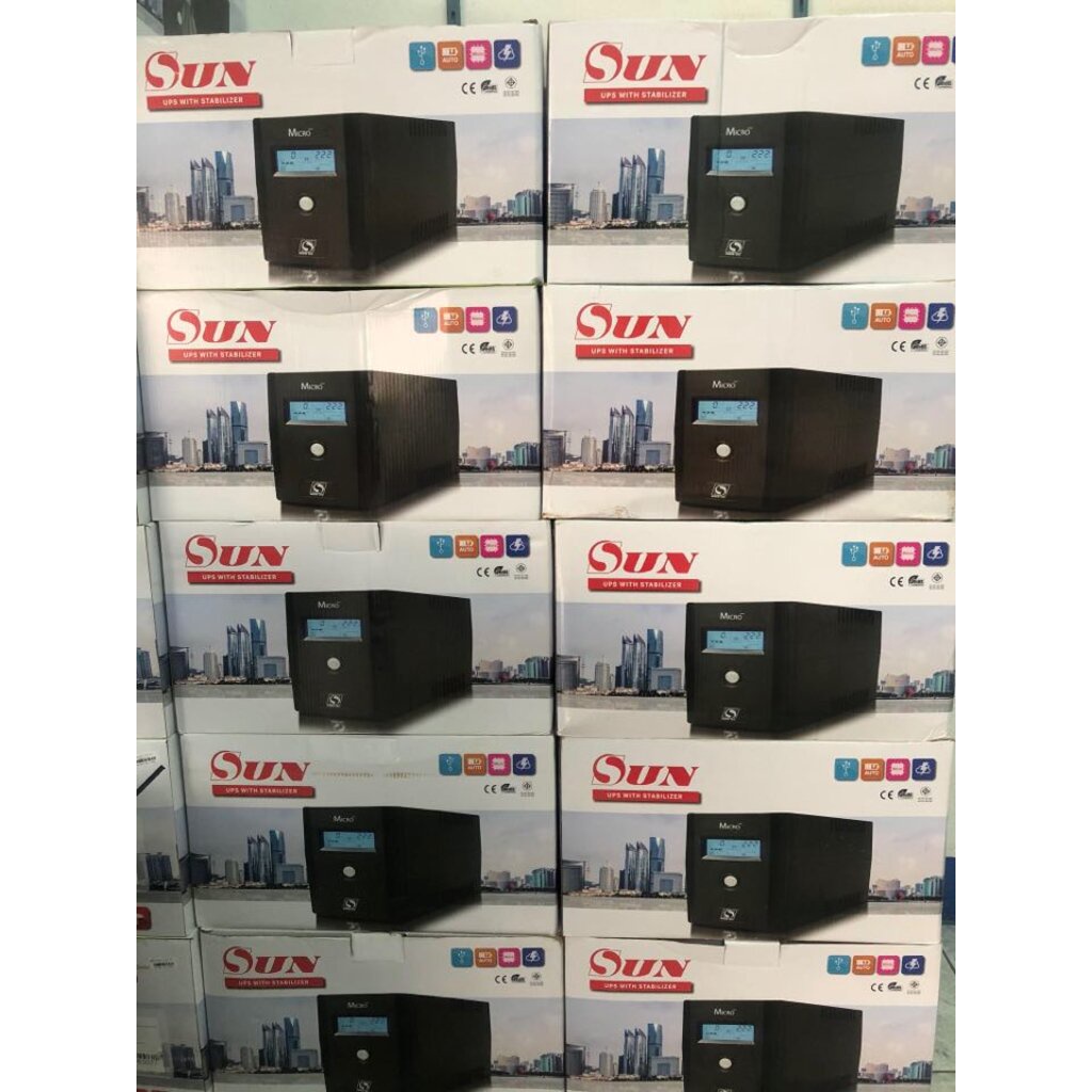 เครื่องสำรองไฟ UPS 1200VA SUN MICRO LCD | Shopee Thailand