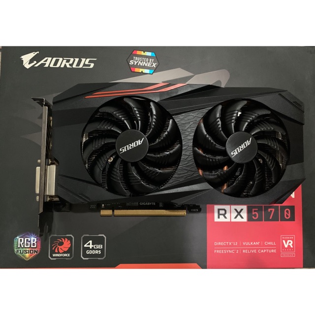 การ์ดจอ RX570 4G GIGABYTE AORUS มีประกัน | Shopee Thailand