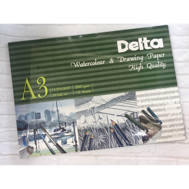 กระดาษ 100 ปอนด์ A3 Delta (15 แผ่น/กล่อง) | Shopee Thailand