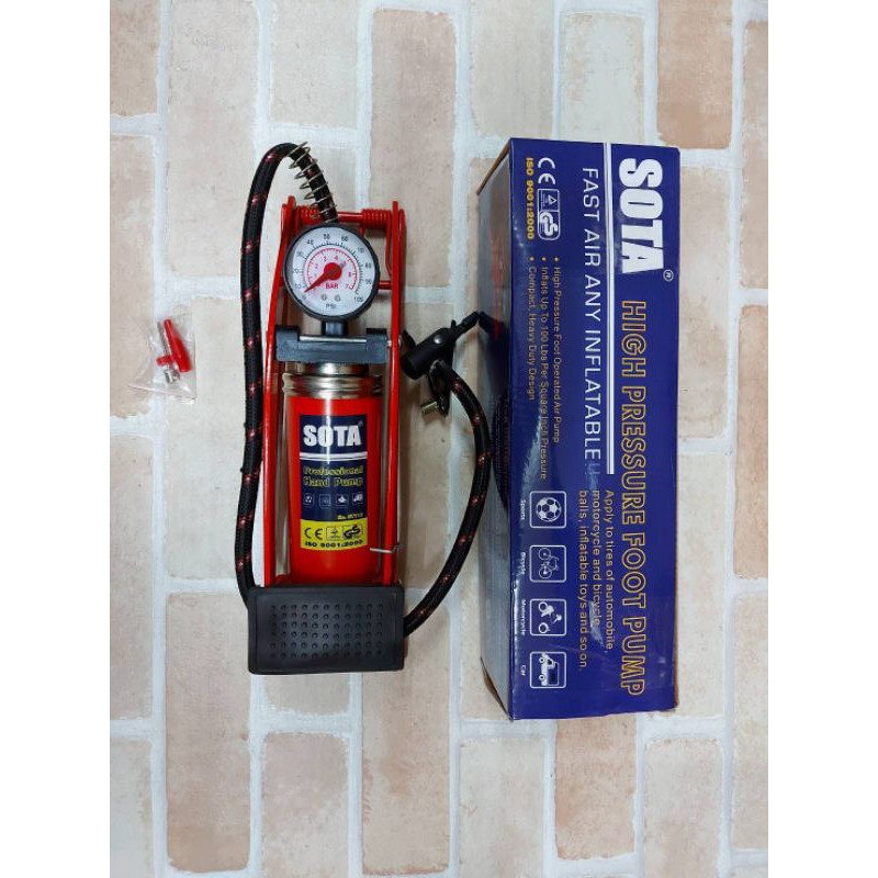 SOTA สูบลมแบบเท้าเหยียบ สูบใหญ่ สูบจักรยาน และ อื่นๆ Foot Pump | Shopee Thailand