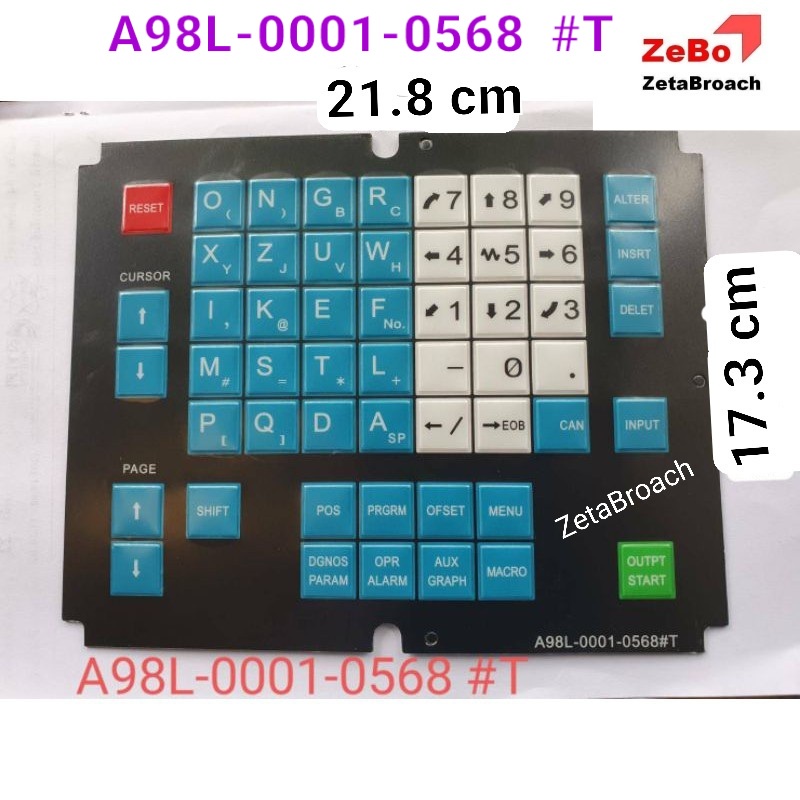 ปุ่มกด CNC FANUC A98L-0001-0568 #T Keypad CNC (สินค้าขายดี) | Shopee ...