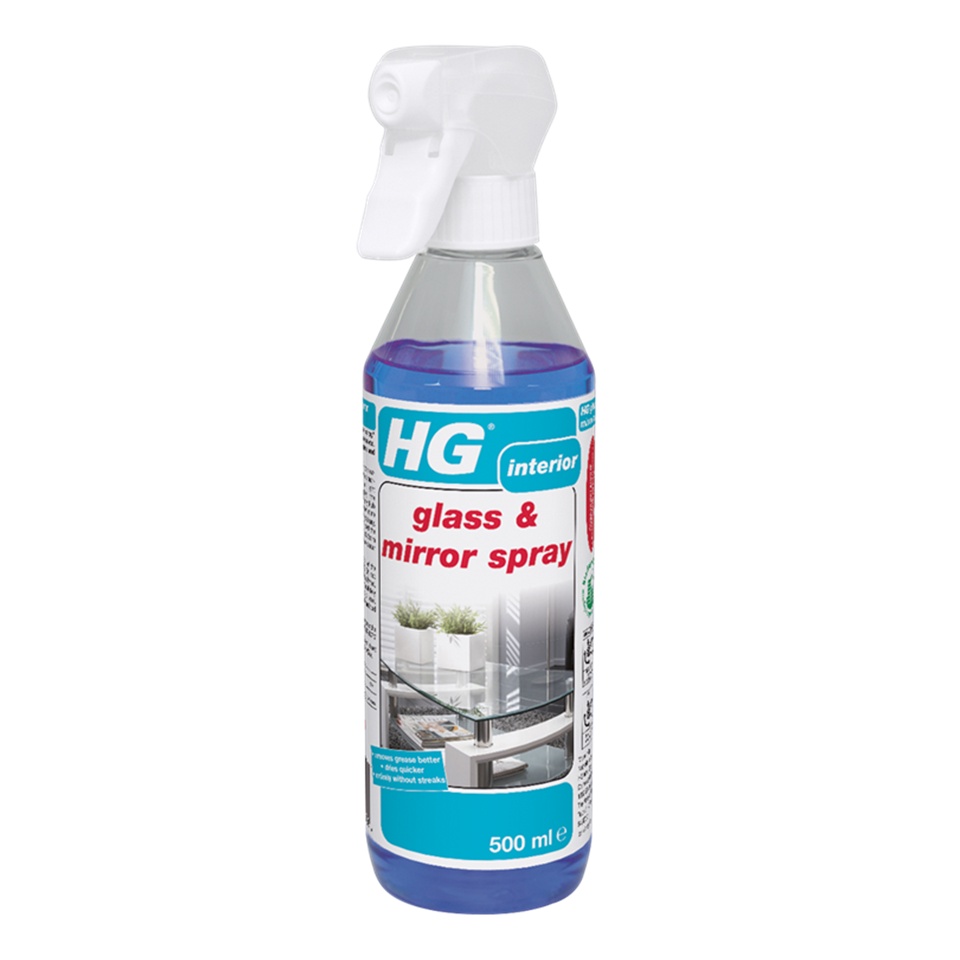น้ำยาเช็ดกระจก HG glass & mirror spray 500 ml. ทำความสะอาดและขจัดคราบ ...