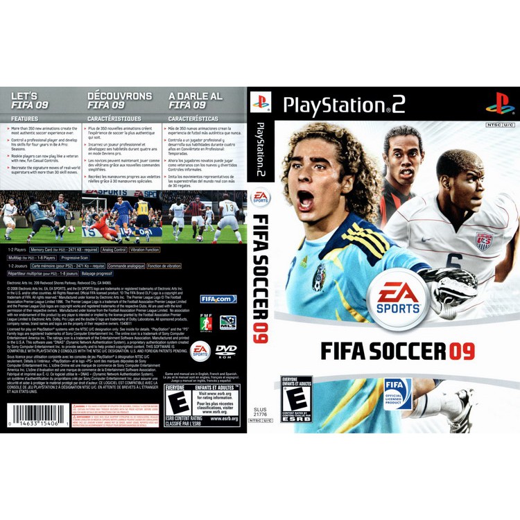 FIFA SOCCER 09 [PS2 US : DVD5 1 Disc] | Shopee Thailand