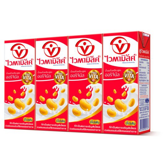 (ขายยกลัง) Vitamilk UHT Original Soymilk ไวตามิ้ลค์ น้ำนมถั่วเหลือง ยู ...