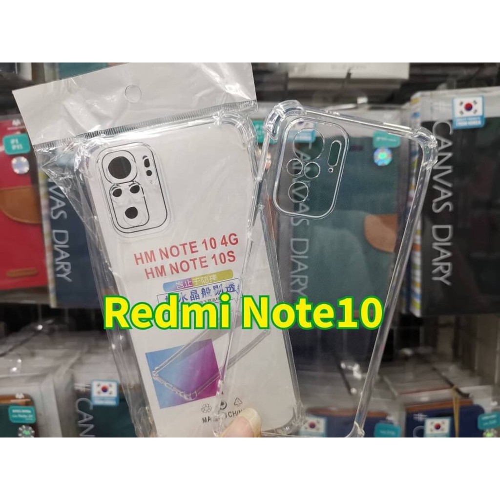 Xiaomi Redmi Note 10 CASE TPU ฝาหลังใส กันกระแทก มีปุ่มกันกระแทก ปิด ...