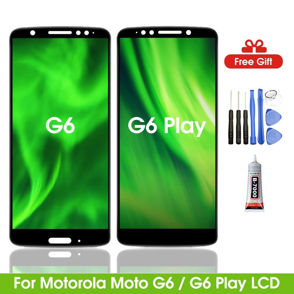 แท้ อะไหล่หน้าจอสัมผัสดิจิทัล lcd สําหรับ Motorola Moto G6 G6 Play G6 Plus | Shopee Thailand