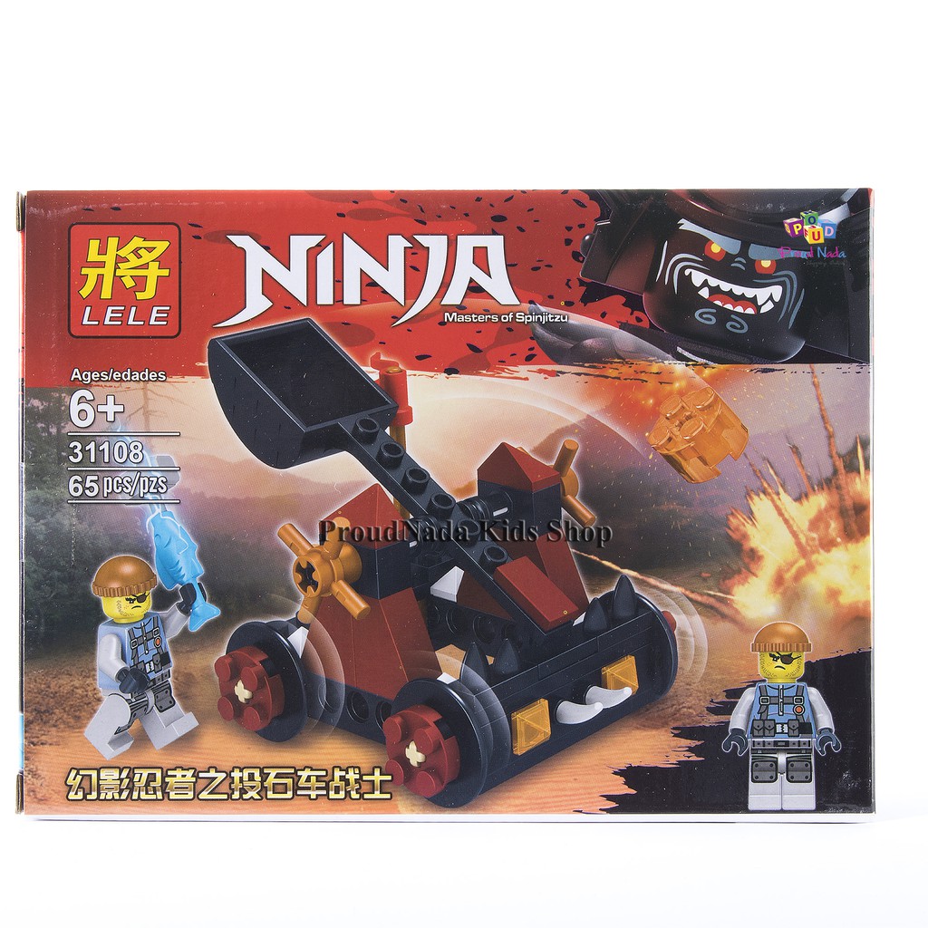 ProudNada Toys ตัวต่อนินจา LELE NINJA Masters of Spinjitzu 65 PCS NO ...