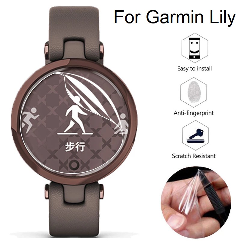 2PCS ฟิล์ม Garmin Lily Screen Protector Explosion-proof Hydrogel Film ...
