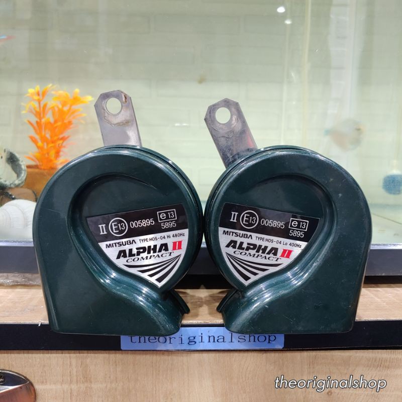 แตรไฟฟ้า 12V เขียว Mitsuba Alpha II compact สูง-ต่ำ 【มือ 2】 ญี่ปุ่น | Shopee Thailand