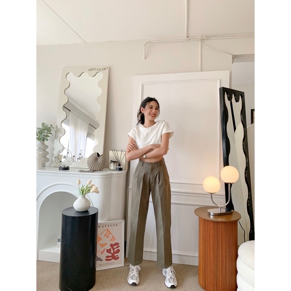 กางเกงทรงลุง รุ่น Uncle pants ผ้าเวสปอยท์ ทรงสวยใส่แล้วเท่ห์ กางเกงวิน ...