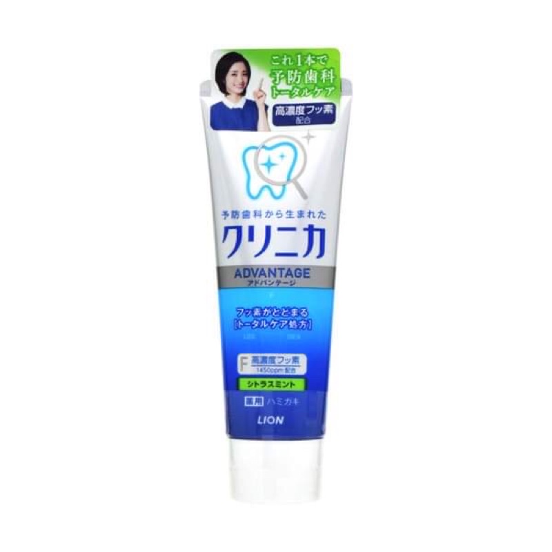 ยาสีฟันญี่ปุ่น Lion Clinica Fluoride Toothpaste Mint สูตร Adventage ขนาด 130g. | Shopee Thailand