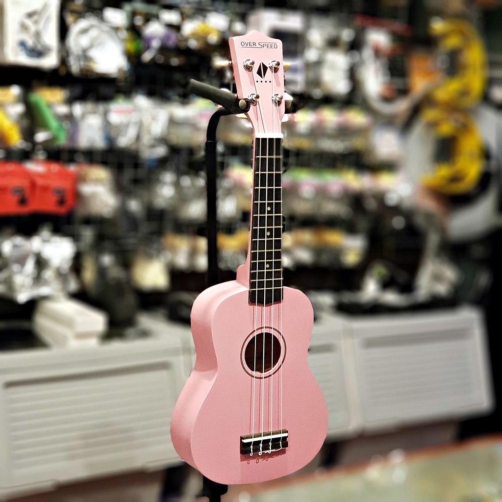 พร้อมส่ง 🚚 ส่งเร็ว 🚀 สีชมพู อูคูเลเล่ โซพราโน่ OverSpeed UK-21 ของแถม ...
