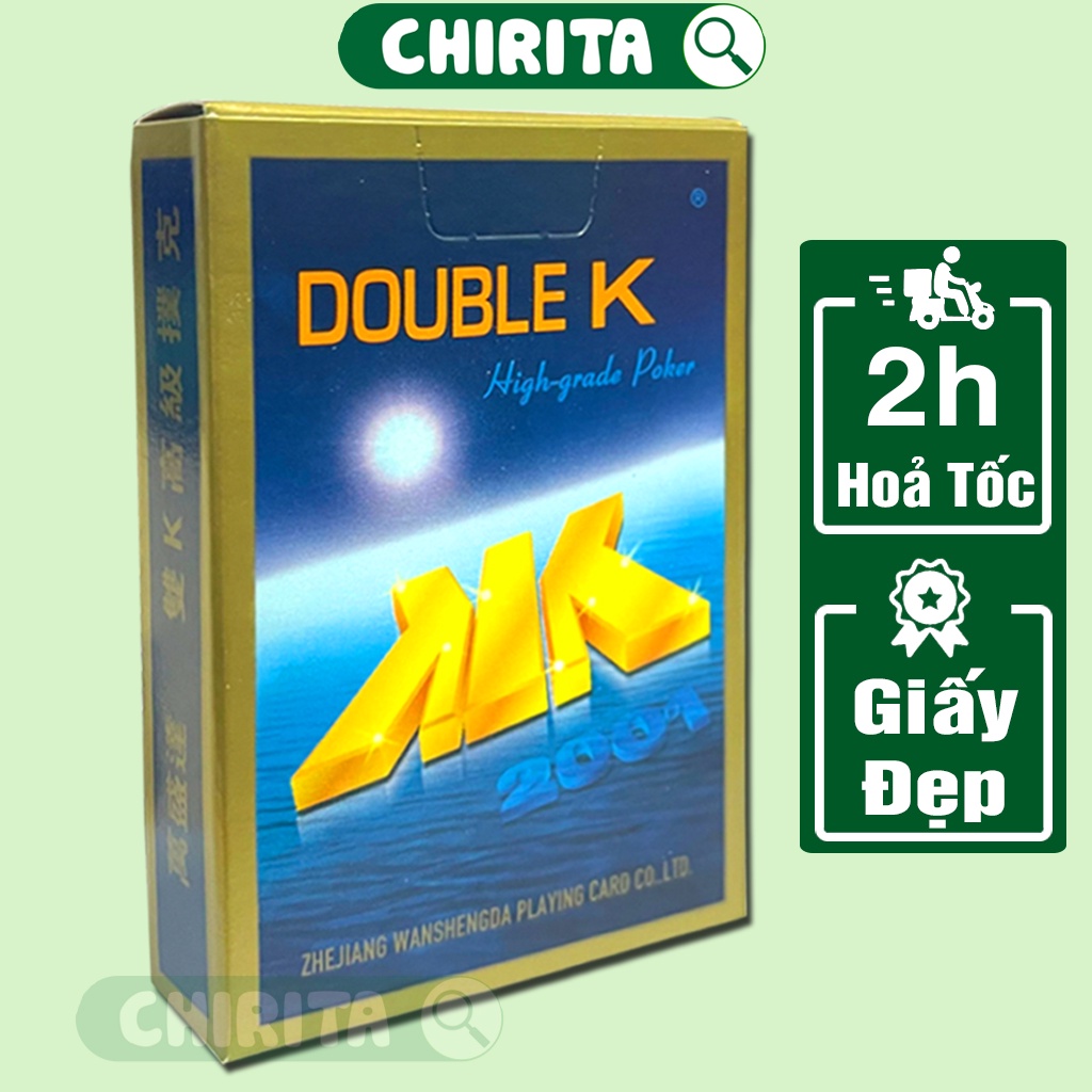 Double K 52-Card Paper Playing Card Set - 52-Card Paper Playing Cards ...