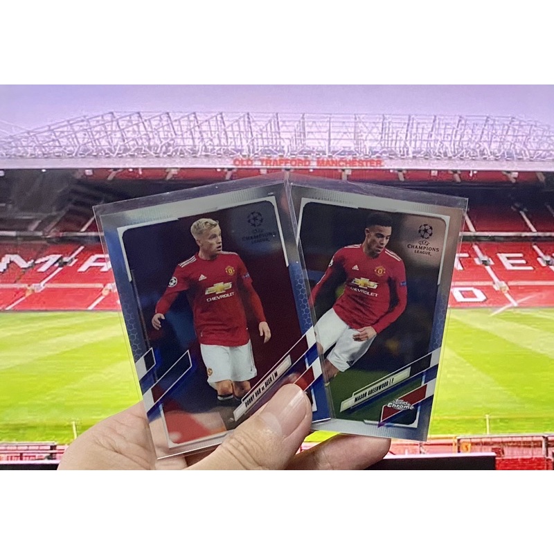 การ์ดนักฟุตบอล Topps Chrome 2020-2021 UCL - Manchester United | Shopee ...
