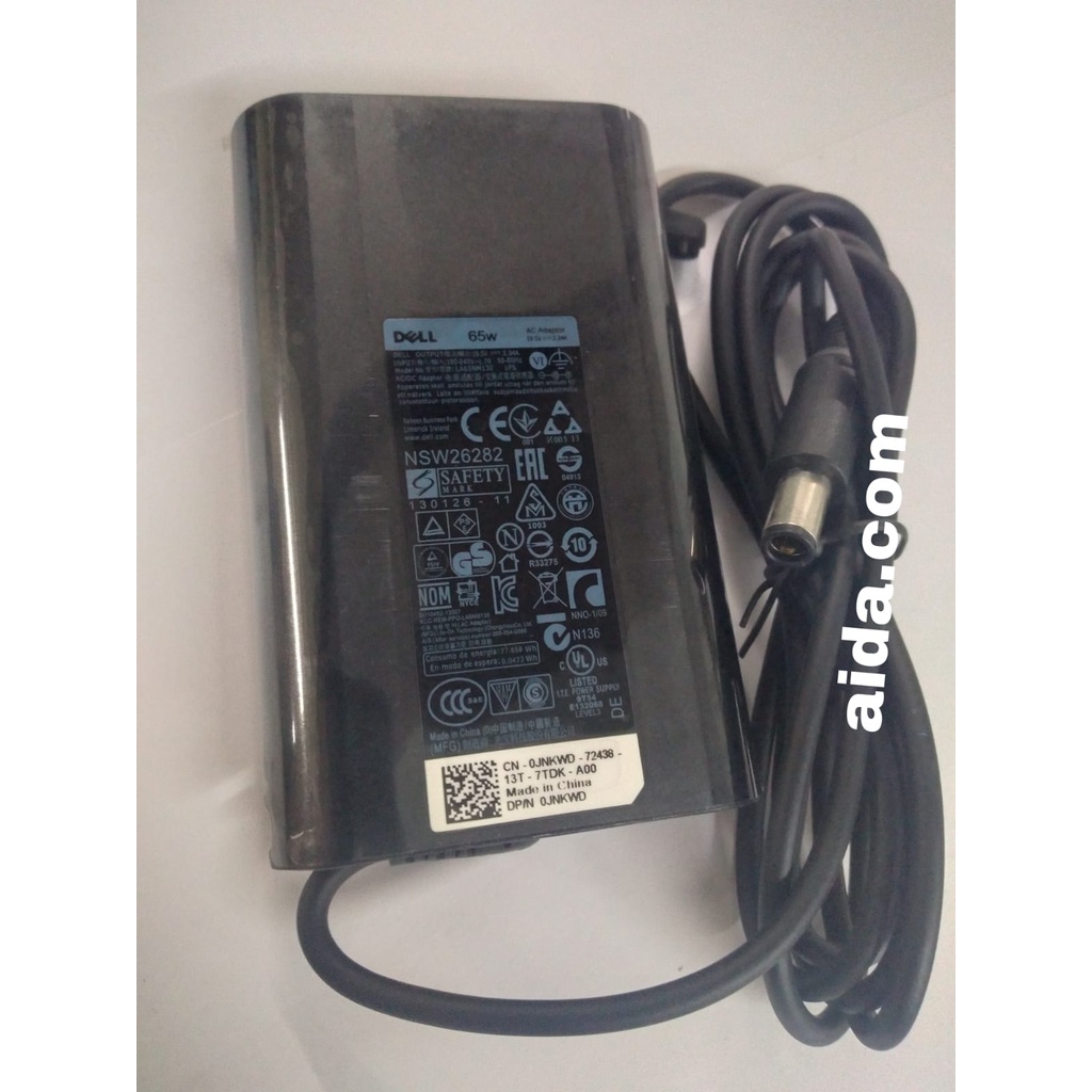ที่ชาร์จแล็ปท็อปของแท้ DELL P80F P96G P97 7280 7290 7390 7490 65W ของ ...