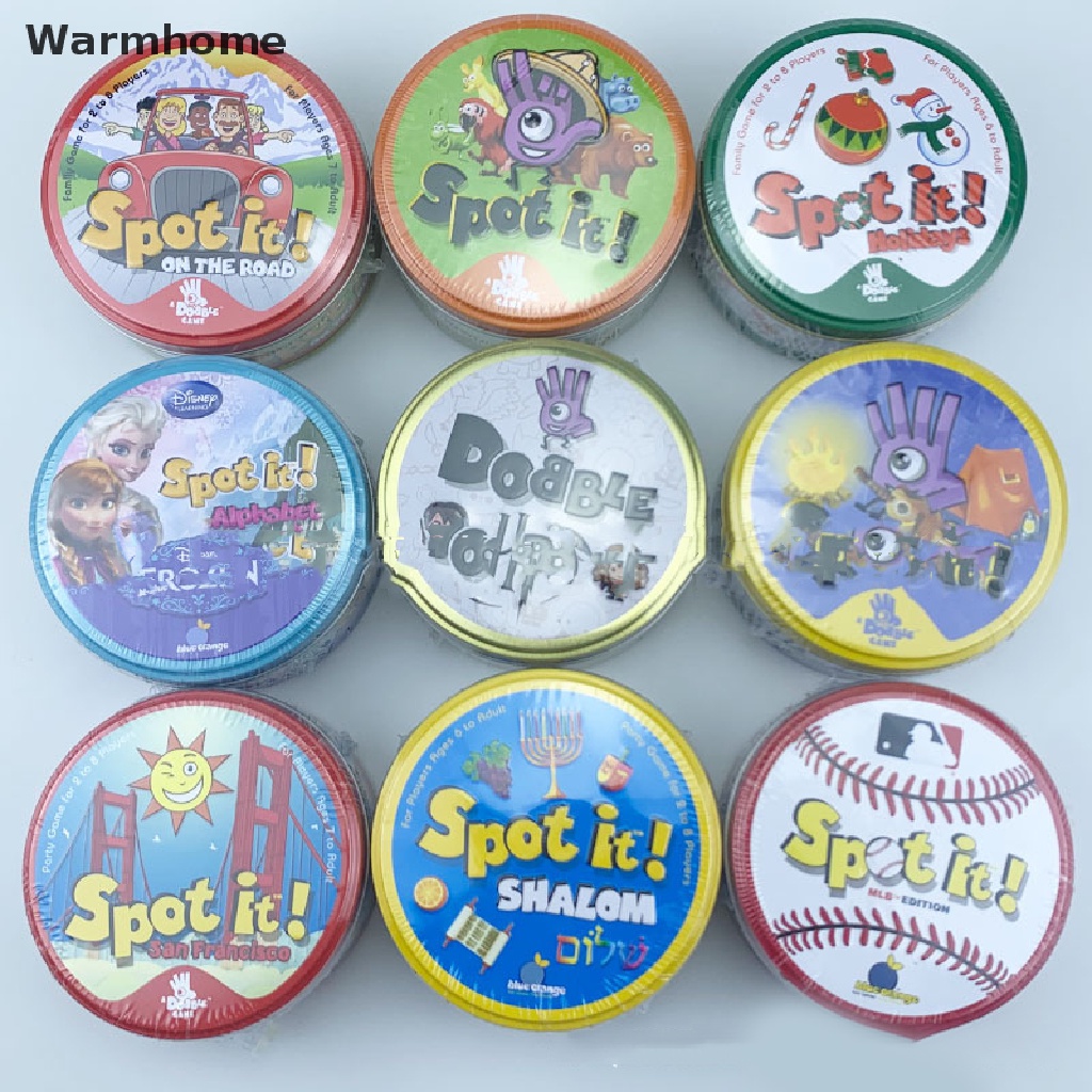 การ์ดเกม Dobble Spot It เวอร์ชั่นภาษาอังกฤษ ของเล่นสําหรับเด็ก | Shopee ...