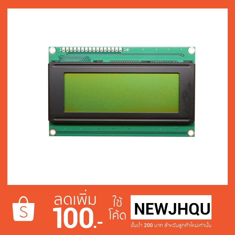 LCD 2004A LCD (Yellow Screen) 20x4 LCD with backlight | Shopee Thailand