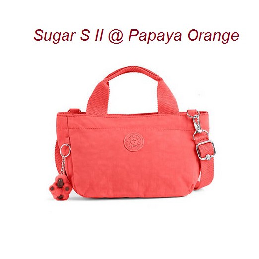 Kipling Sugar S II Papaya Orange กระเป๋าหิ้วกุ๊กกิ๊ก หรือสะพายน่ารัก ใน ...