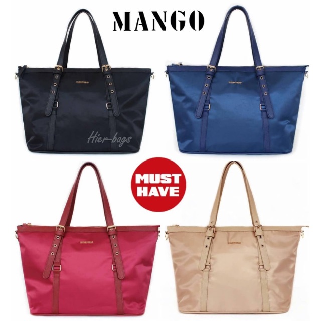 MANGO NYLON TOTE BAG | Shopee Thailand