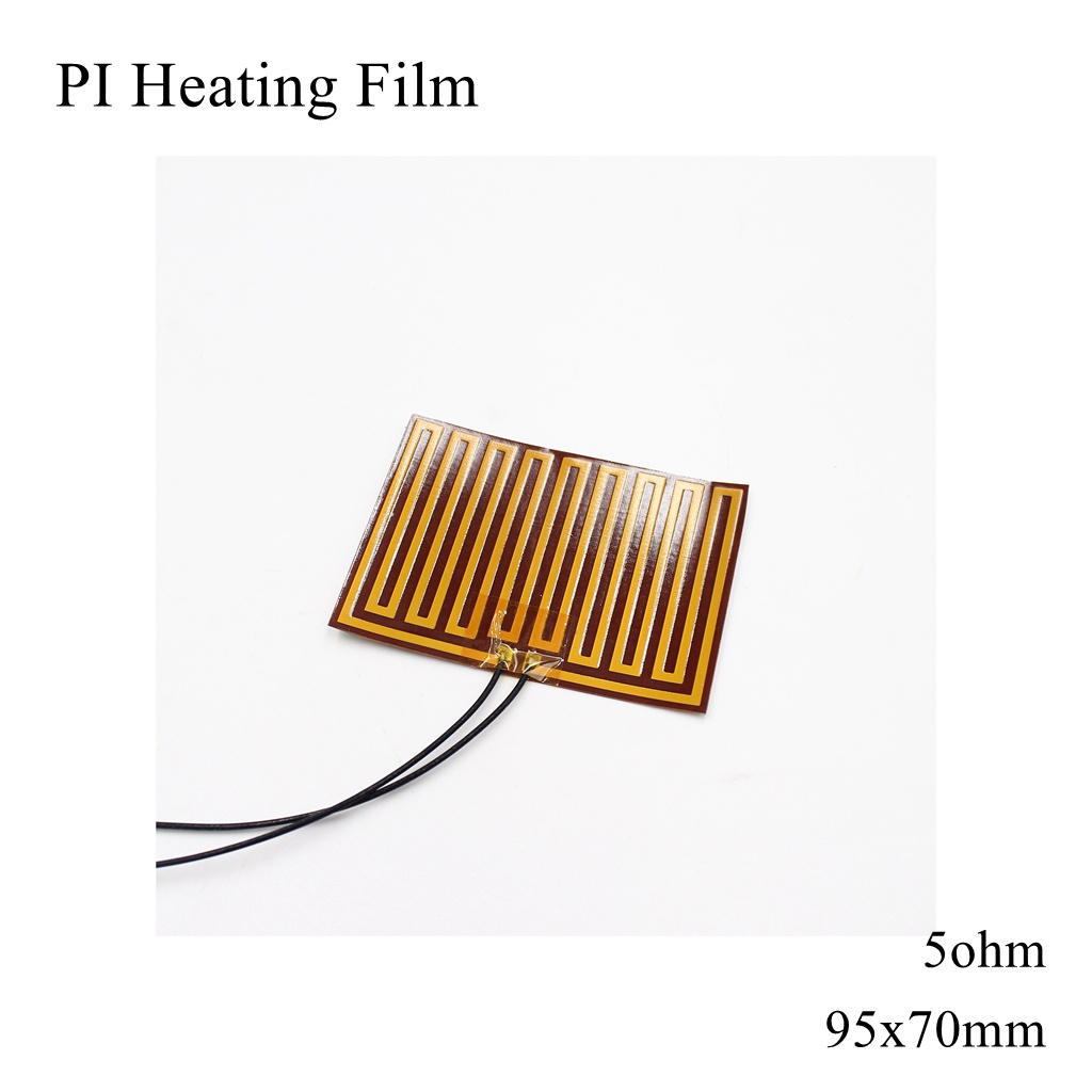 95x70mm 5V 12V 24V 110V 220V PI Heating Film Polyimide Adhesive ...