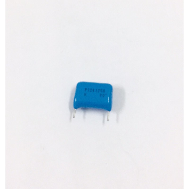 (แพ็คเกจ10ตัว) ตัวเก็บประจุ 250V 0.12UF 124J=120NF ขาห่าง13mm. ไมล่า ...