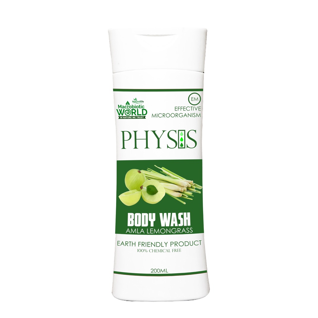 PHYSIS | BODY WASH AMLA & LEMONGRASS 200ML | Shopee Thailand