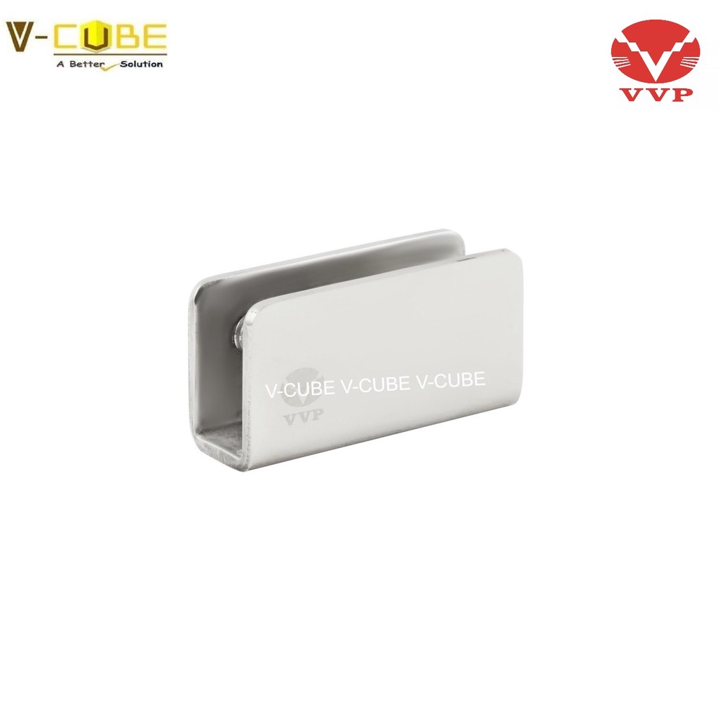 VVP รุ่น GC-507-PS ตัวหนีบกระจกห้องน้ำ วีวีพี (ไม่เจาะกระจก) สีสแตนเลสเงา อุปกรณ์ห้องน้ำ รูปทรง ...