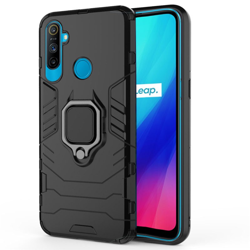 เคส Realme C3 ฮาร์ดเคสกันกระแทกเคสโทรศัพท์ Hybrid Armor Shockproof Ring ...