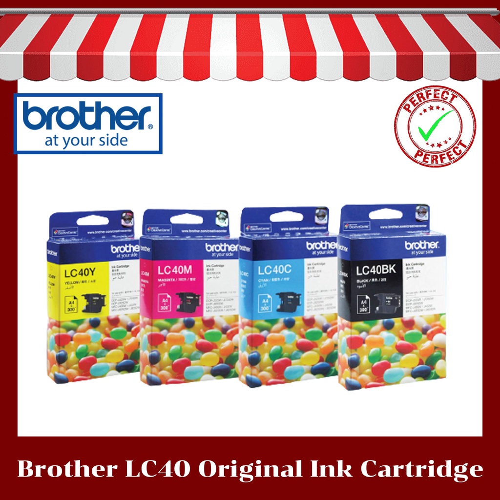 Brother LC40 Original Ink Cartridge น้ำหมึกแท้ 100% | Shopee Thailand