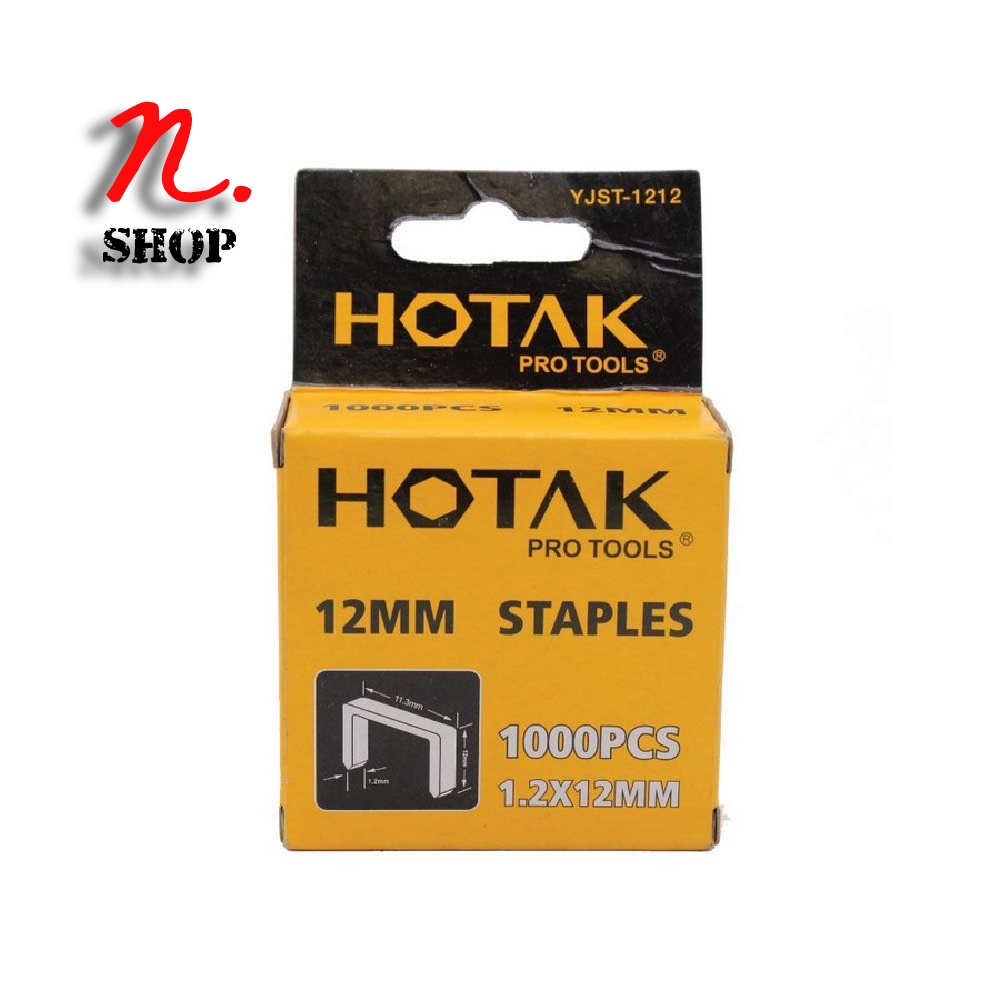 ลวดเย็บกระดาษ ลูกแม็ก HOTAK Staples (1,000 ชิ้น/กล่อง) | Shopee Thailand