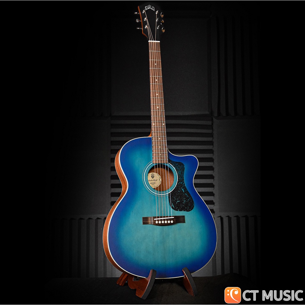 Guild OM-240CE กีตาร์โปร่งไฟฟ้า OM240CE Oxblood Burst / Antique ...